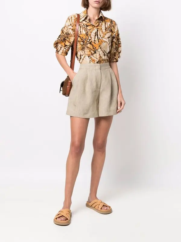 Alberta Ferretti Butterfly Print Shirt