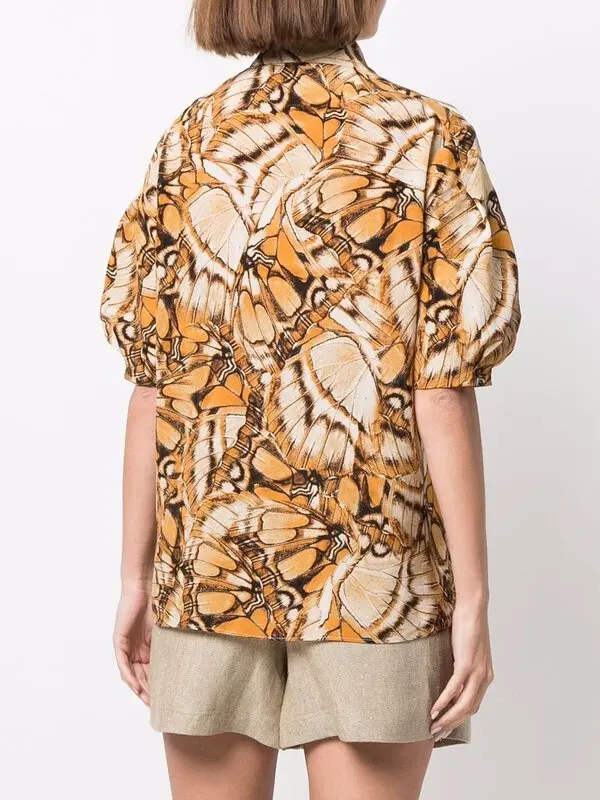 Alberta Ferretti Butterfly Print Shirt