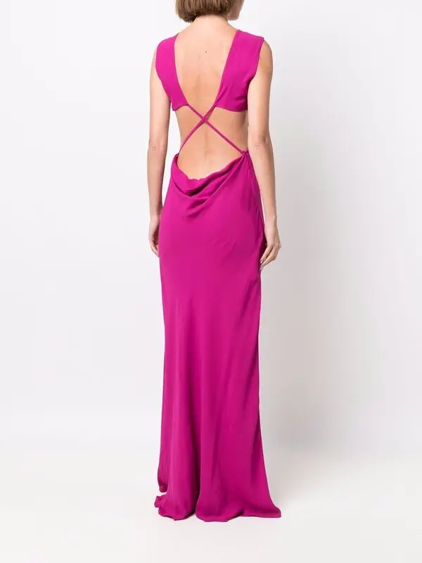 Alberta Ferretti Cut-out Gown