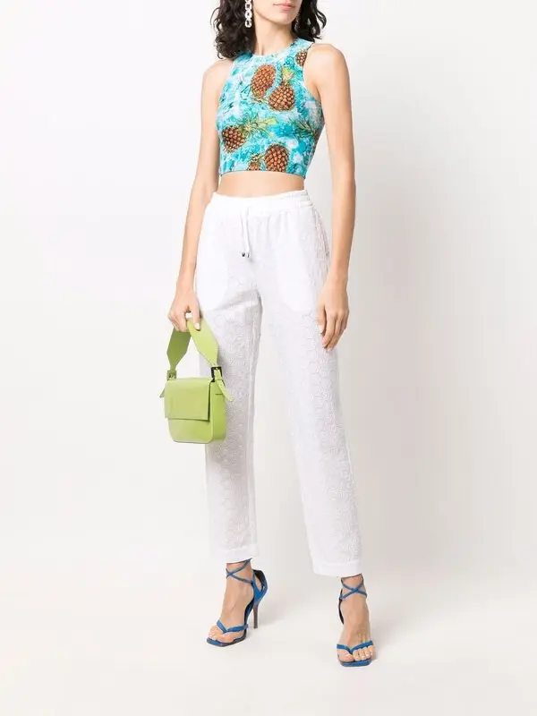 Philipp Plein Pineapple Skies Crop Top