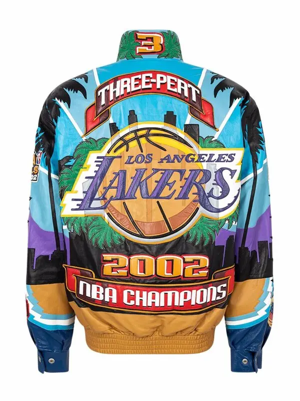 JEFF HAMILTON X Lakers 2002 3peat Leather Jacket