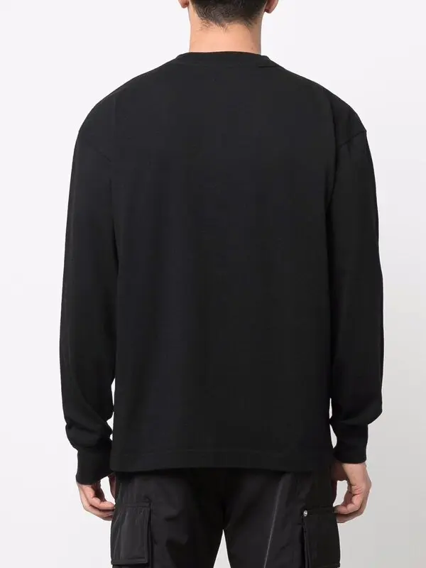 Palm Angels Leaf Print Crewneck Sweatshirt