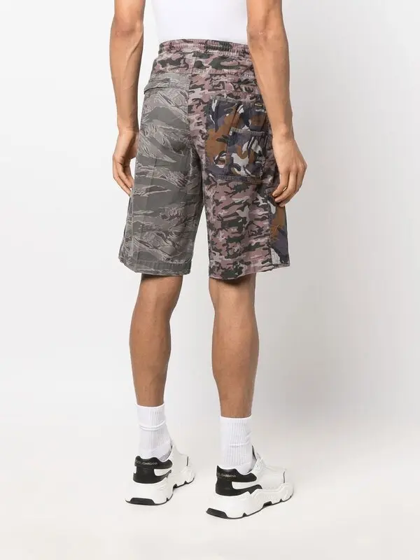 DIESEL® Camouflage Print Cargo Bermuda Shorts