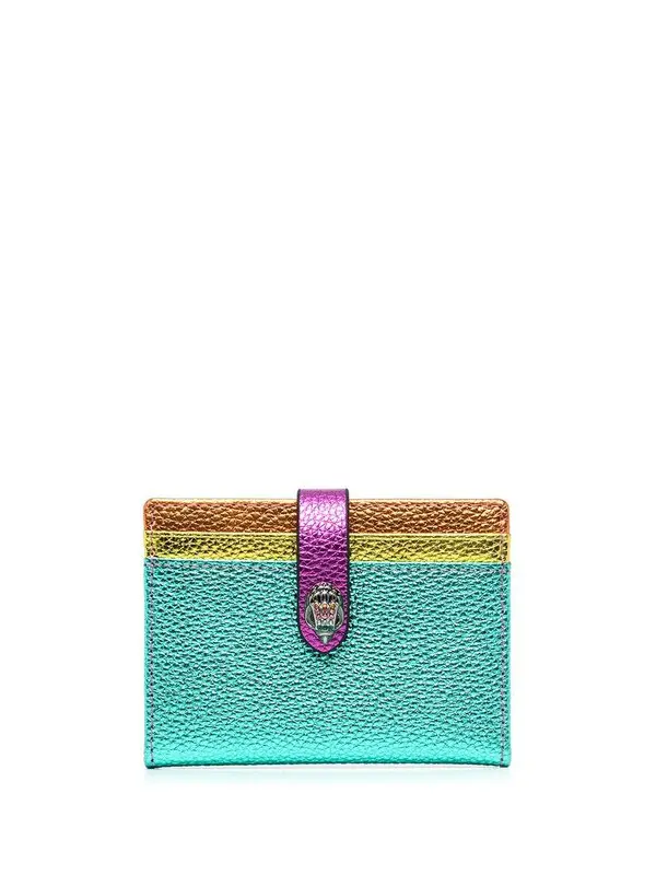 Kurt Geiger Multi-card Metallic-leather Holder - Multicolour