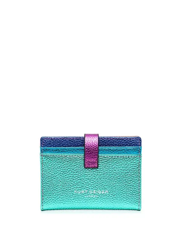 Kurt Geiger Multi-card Metallic-leather Holder - Multicolour