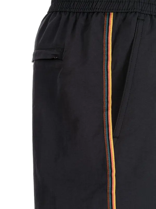 Paul Smith Side-stripe Swim Shorts - Black