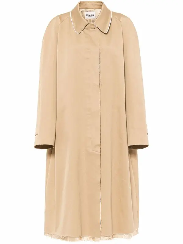Miu Miu Single-breasted Chino Coat