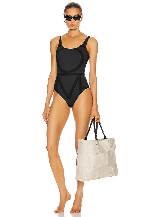 TOTEME Positano Swim - Black Monogram