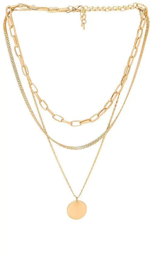 8 Other Reasons Layered Chain Necklace - Gold
