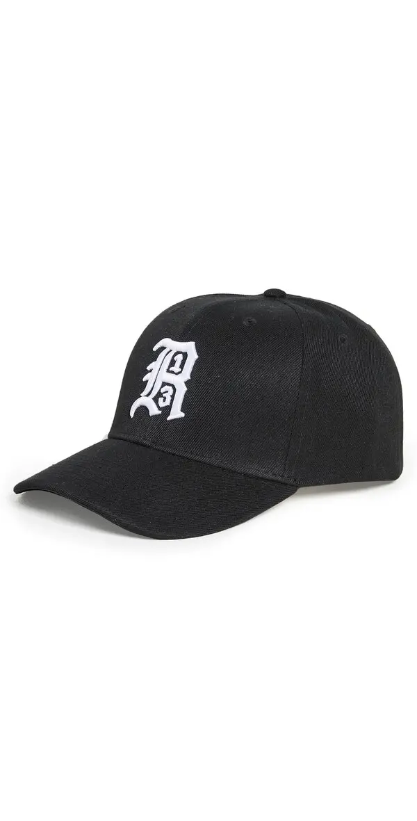 R13 Baseball Cap - Black/white
