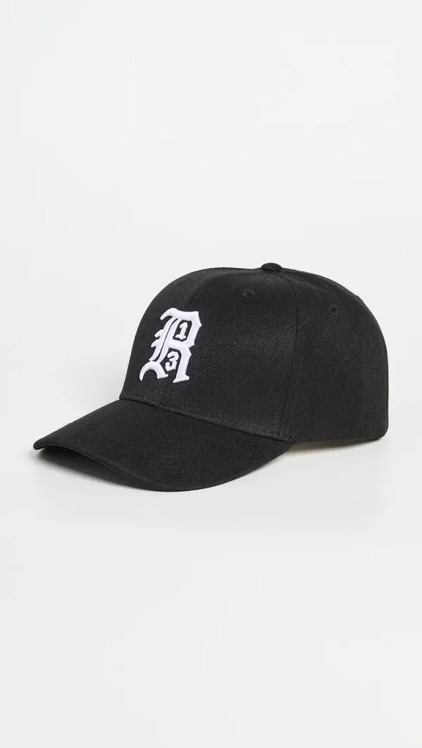R13 Baseball Cap - Black/white