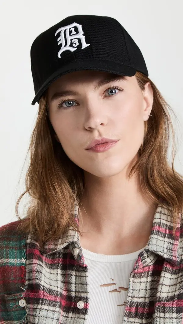 R13 Baseball Cap - Black/white
