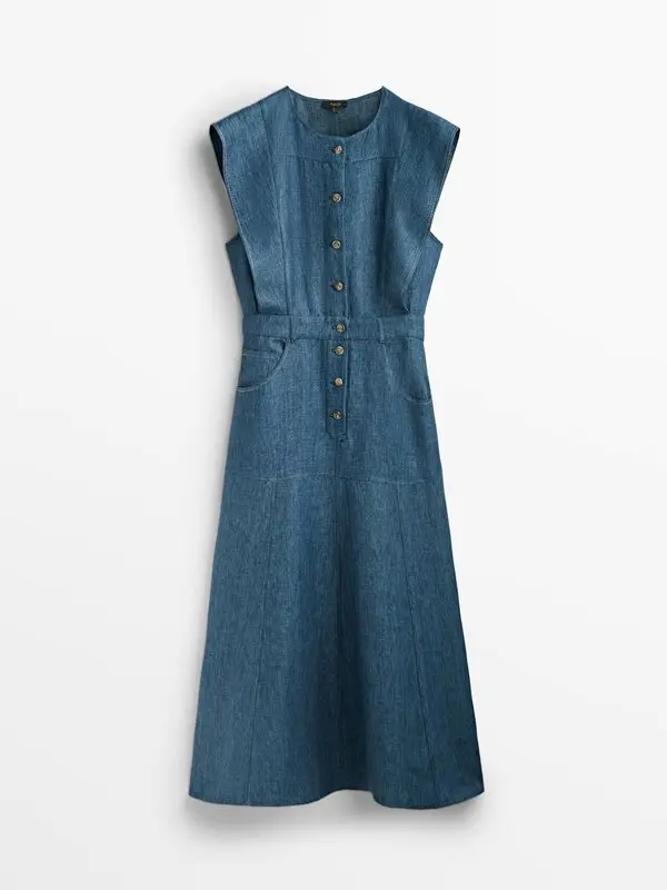 rewash denim dress Dear John Trish Colour:white Its deep indigo hue VENDOR COLOR-BLUE Kimmy Dress - Ryder