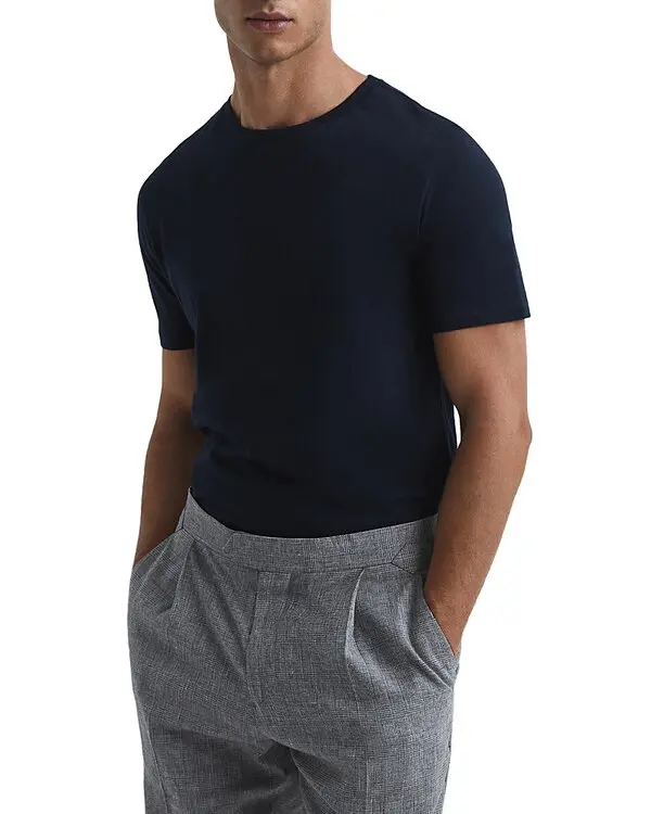 REISS Bless Crewneck Tee - Navy