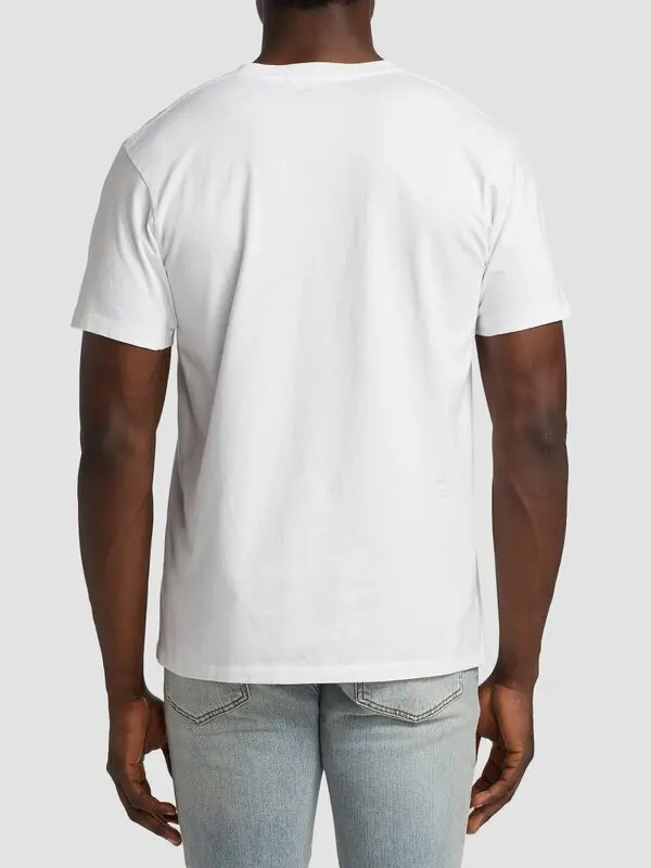 FRAME Logo Cotton T-shirt - Blanc