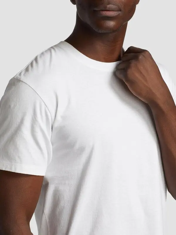 FRAME Logo Cotton T-shirt - Blanc