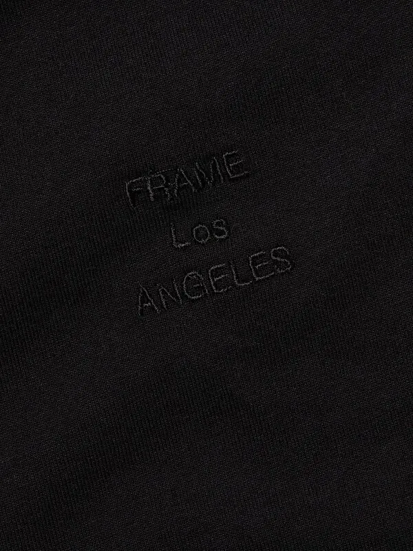 FRAME Logo Cotton T-shirt - Blanc