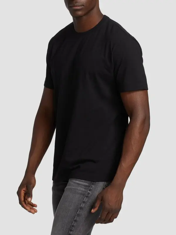 FRAME Logo Cotton T-shirt - Blanc