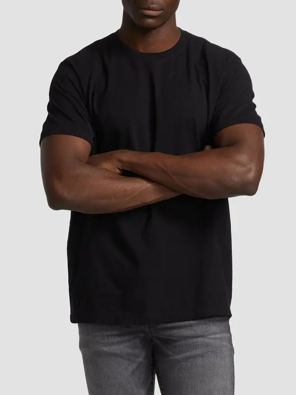 FRAME Logo Cotton T-shirt - Blanc