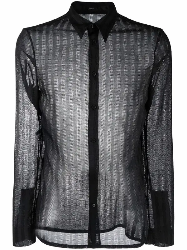SAPIO Semi Sheer-design Shirt
