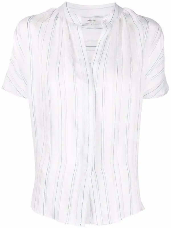 Vince Striped Short-sleeve Shirt