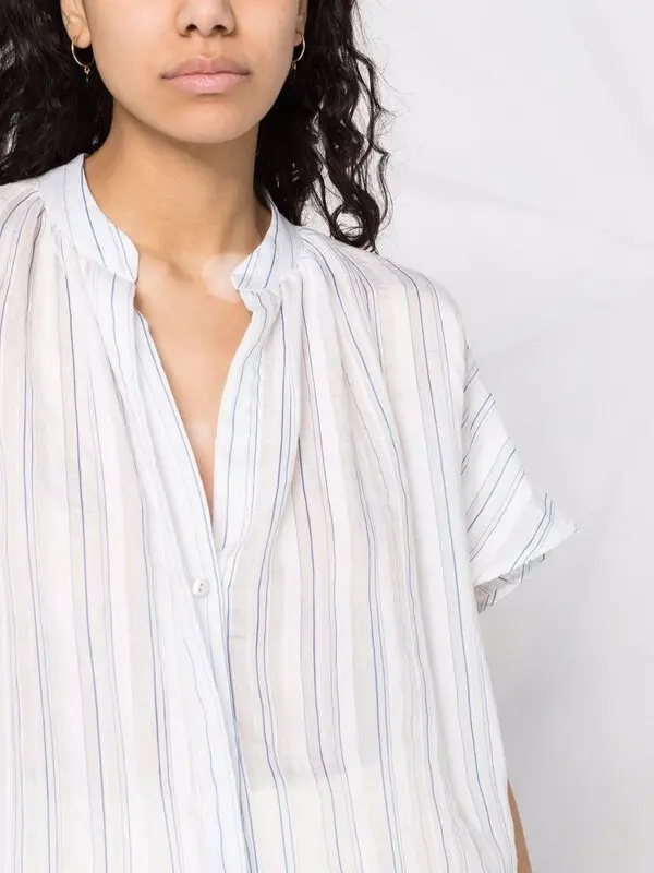 Vince Striped Short-sleeve Shirt