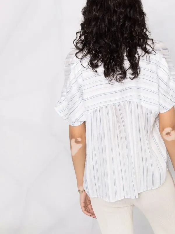 Vince Striped Short-sleeve Shirt