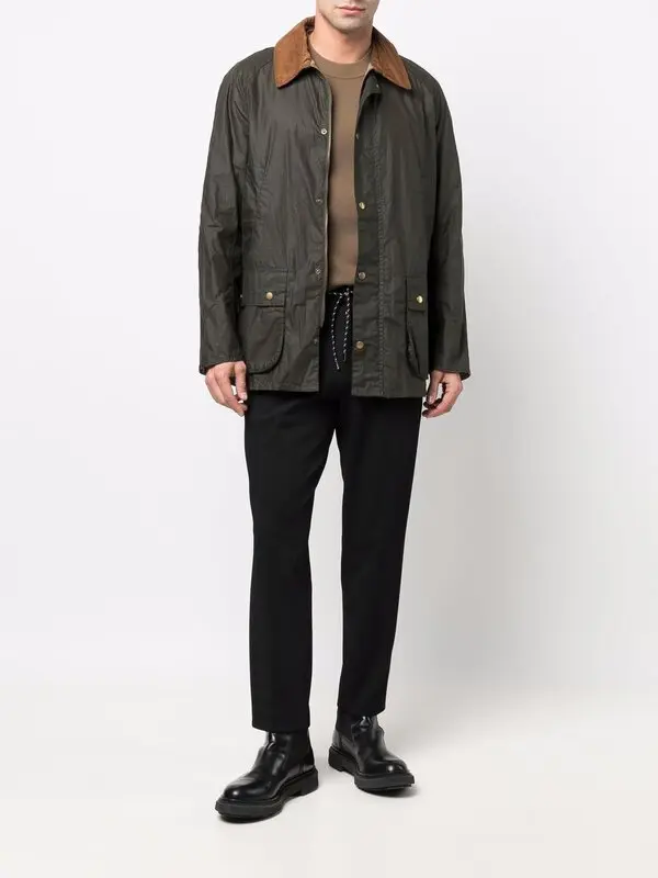 Barbour Contrasting-collar Detail Jacket