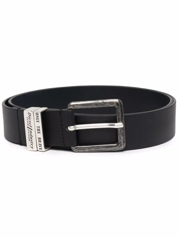 Diesel Leather Belt - Black