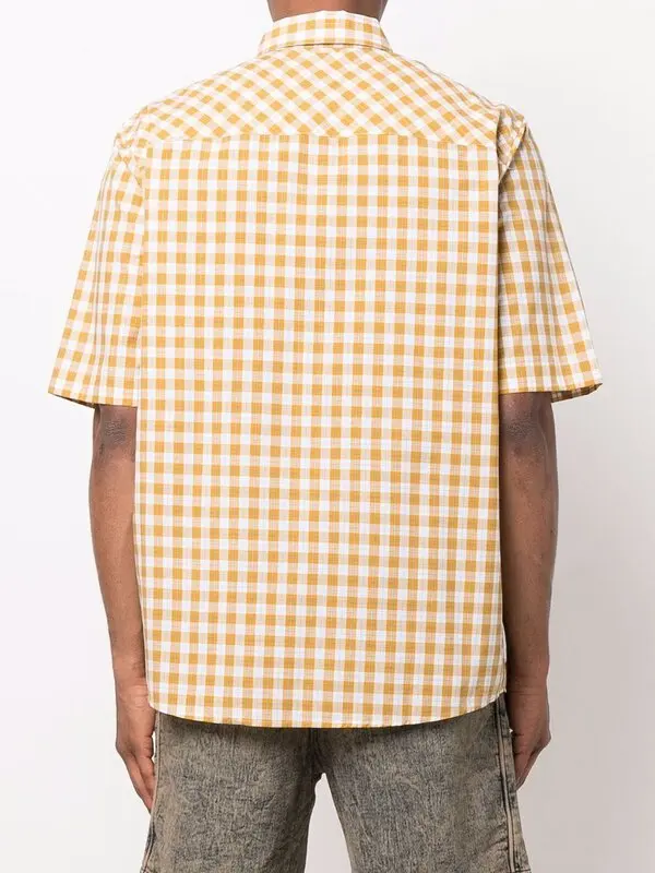 DIESEL® Gingham-print Short-sleeve Shirt