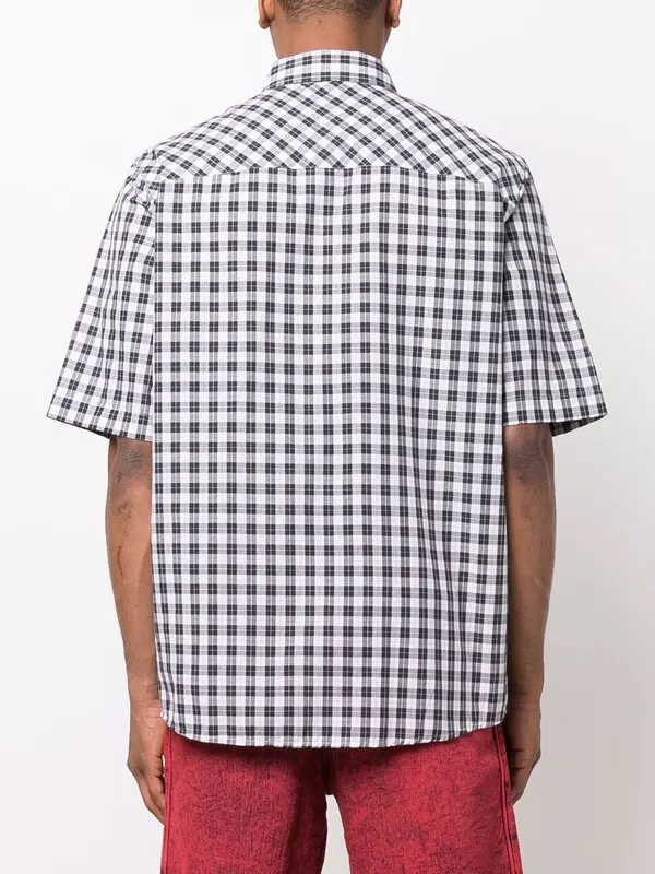 DIESEL® Gingham-print Short-sleeve Shirt