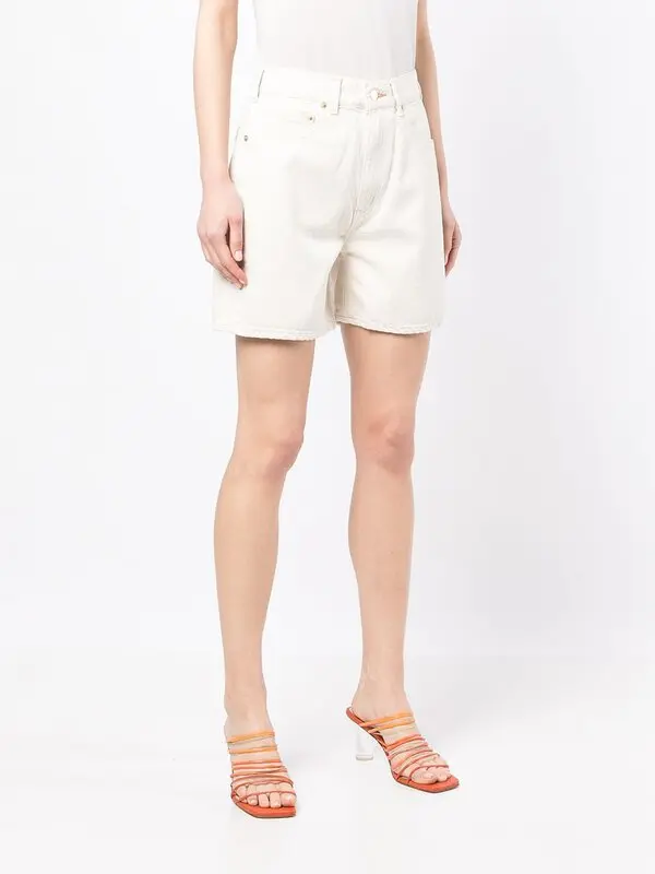 TU ES MON TRESOR High-rise Denim Shorts