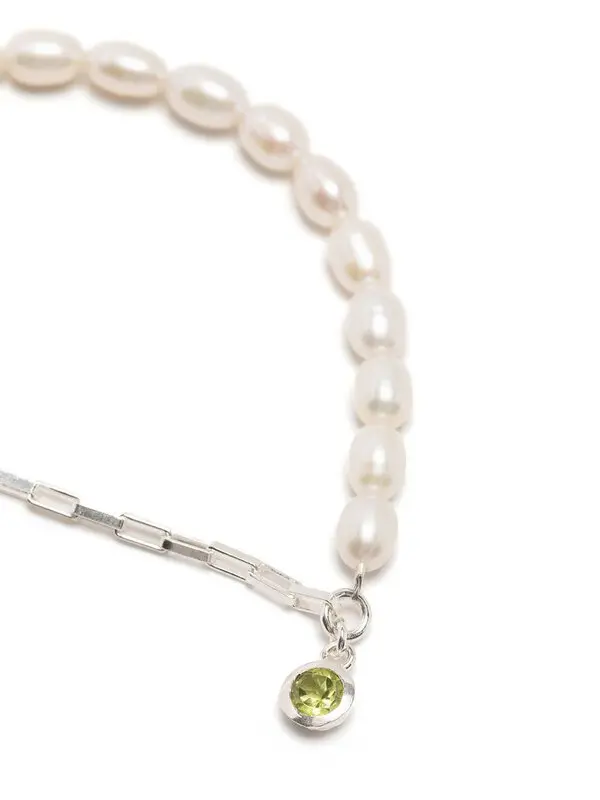 DOWER & HALL Luna Pearl Chain Bracelet