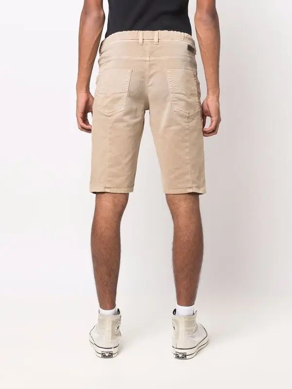 DIESEL® Drawstring-waist Denim Shorts - Neutrals
