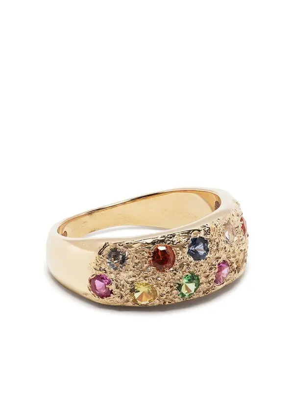 BLEUE BURNHAM Riviera Mini Sapphire Ring - Gold