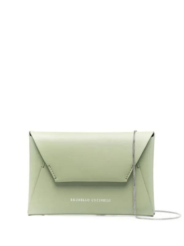 Brunello Cucinelli Envelope Leather Crossbody Bag