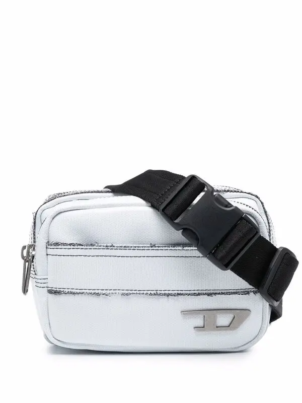DIESEL® Logo Plaque Belt Bag - White