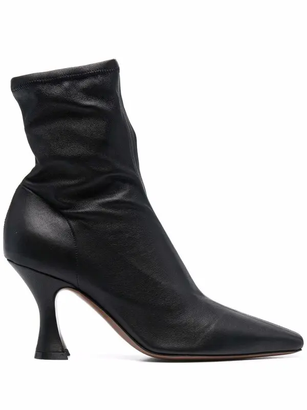 NEOUS Ran Stretch-design Leather Boots