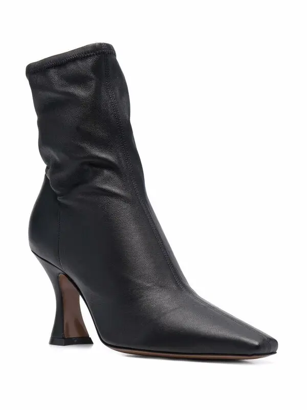NEOUS Ran Stretch-design Leather Boots