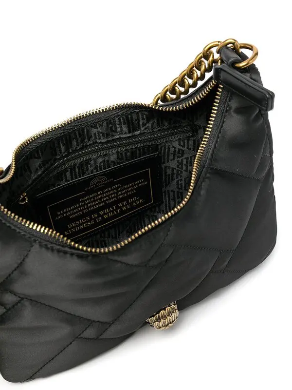 Kurt Geiger Quilted Recycled Crossbody Bag - Black