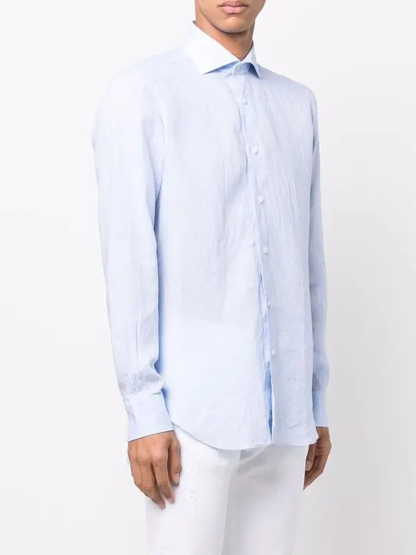 BARBA NAPOLI Plain Button-down Shirt
