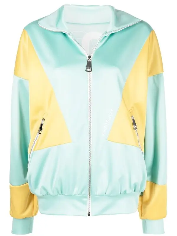 Khrisjoy Panelled Zip-up Track Jacket - Green