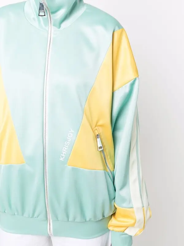 Khrisjoy Panelled Zip-up Track Jacket - Green