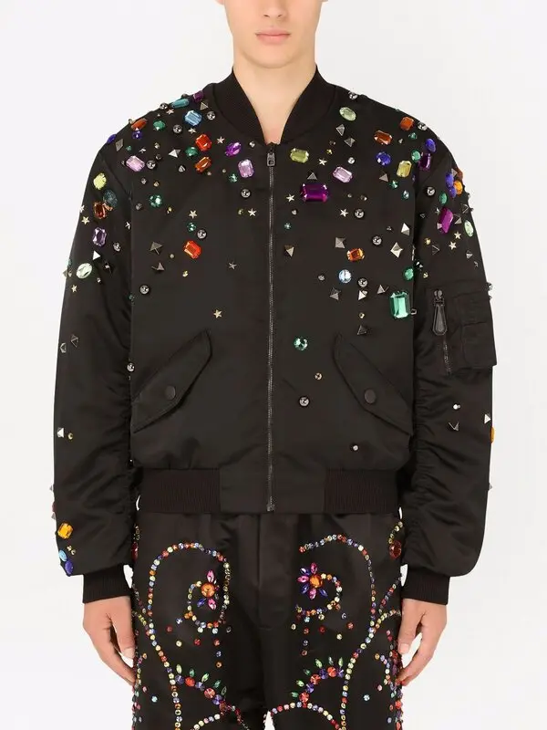 Dolce & Gabbana Embellished Bomber Jacket