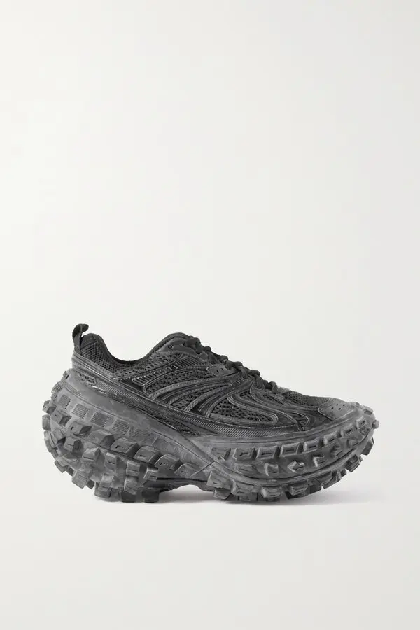 Balenciaga Bouncer Platform Sneakers - Black