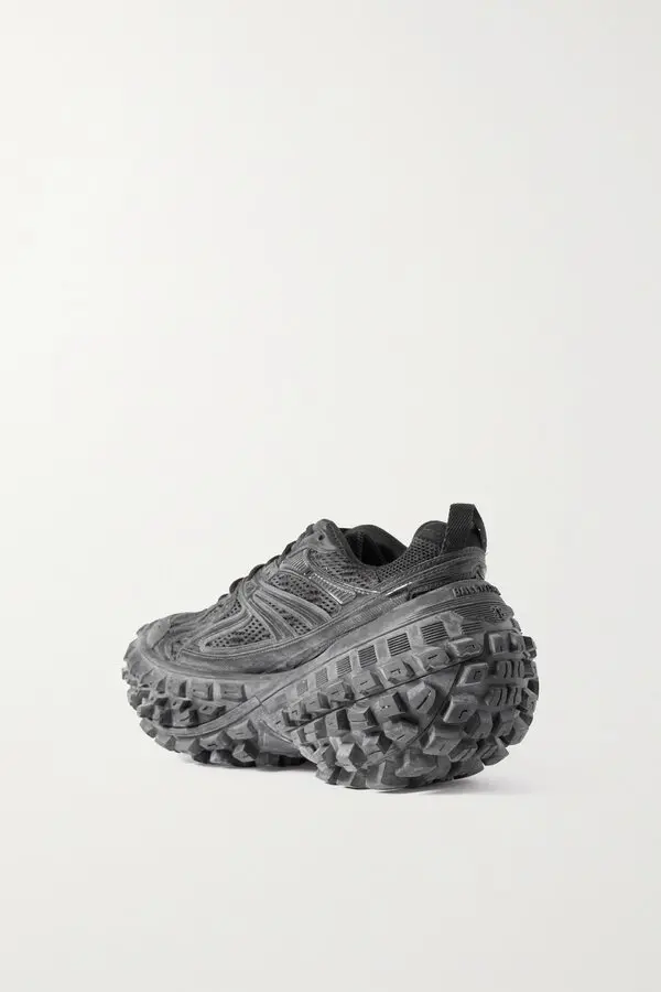 Balenciaga Bouncer Platform Sneakers - Black