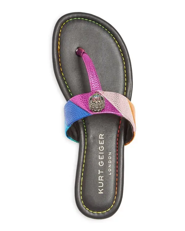 Kurt Geiger Kensington T-strap Sandals - Open Misce