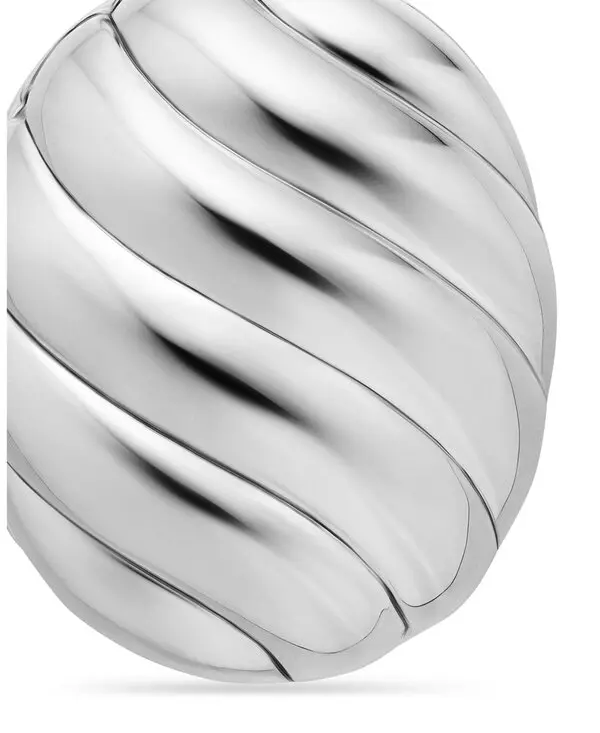David Yurman Sculptured Oval Locket Amulet Pendant