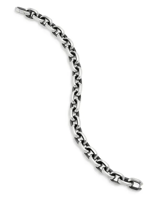 David Yurman Sterling Deco Chain Link Bracelet - Silver