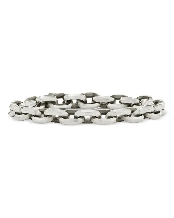 David Yurman Sterling Deco Chain Link Bracelet - Silver